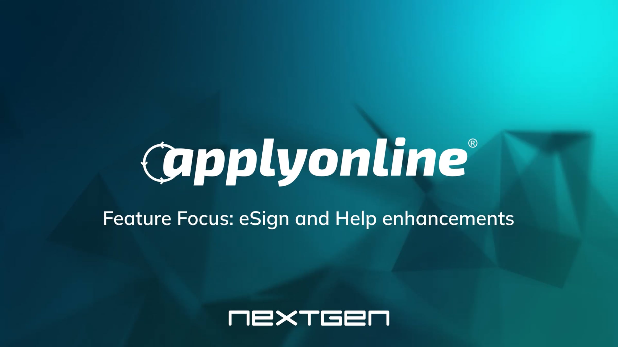 ApplyOnline Feature Focus: eSign and Documents Help enhancements - May 2025
