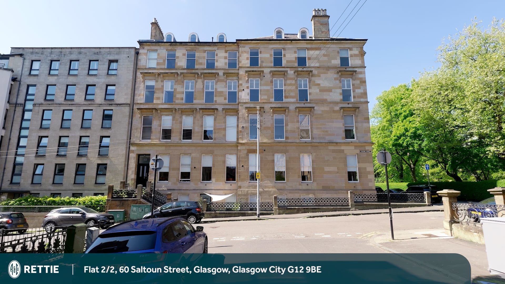 Rettie: Flat 2/2, 60 Saltoun Street, Glasgow, Glasgow City G12 9BE
