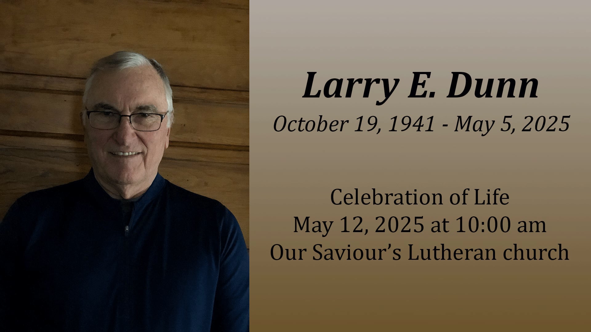 Larry Dunn - Celebration Of Life | Videos & Movies on Vimeo