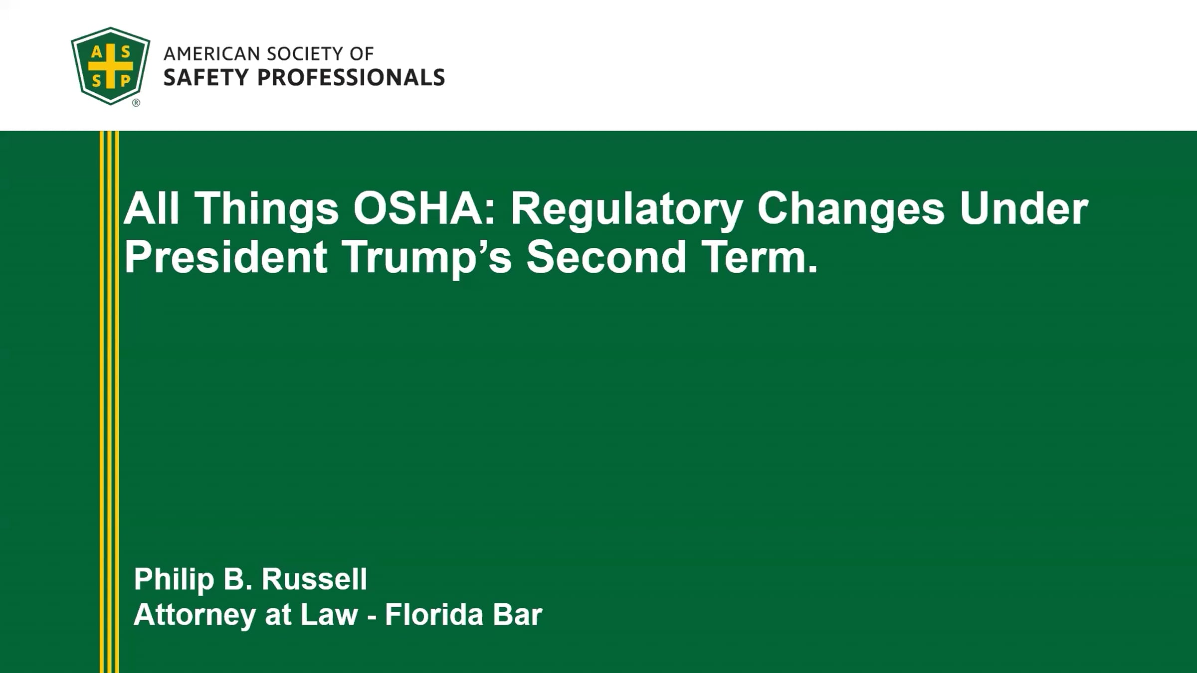 All Things OSHA: Regulatory Changes Under President Trump’s Second Term