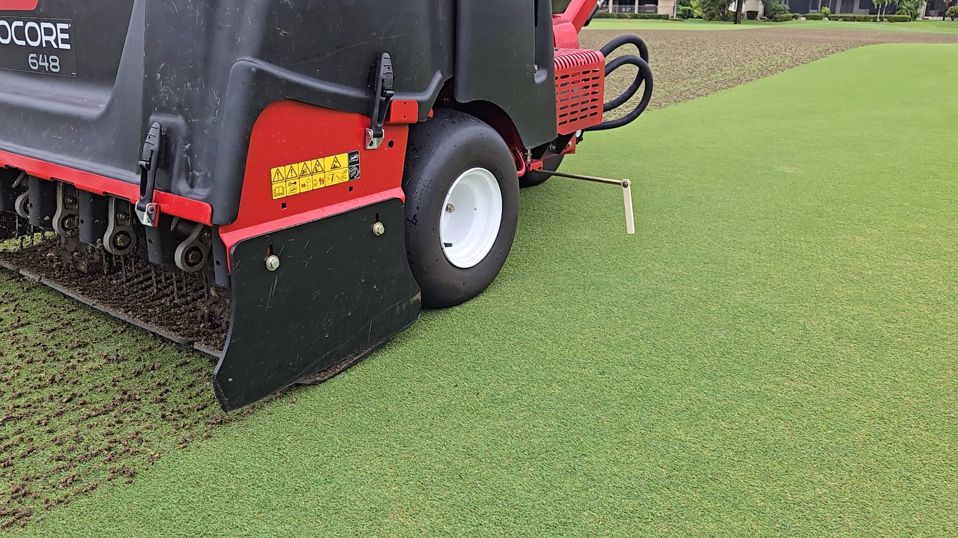 Small Tine Aerification at SWP