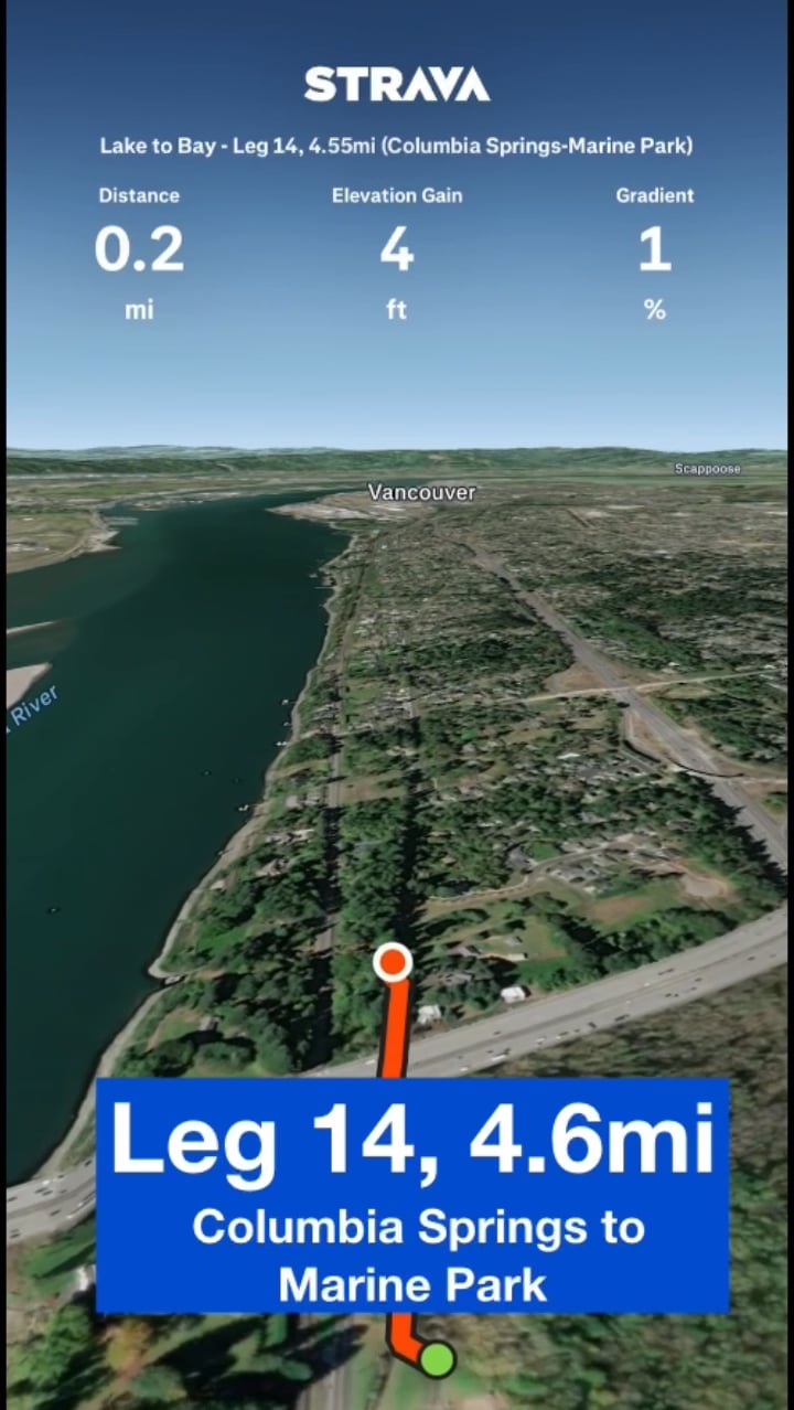 Lake to Bay, Leg 14 (Strava)