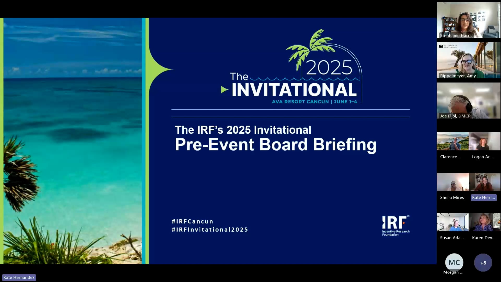 IRF 2025 Invitational - Board Pre-Event Briefing