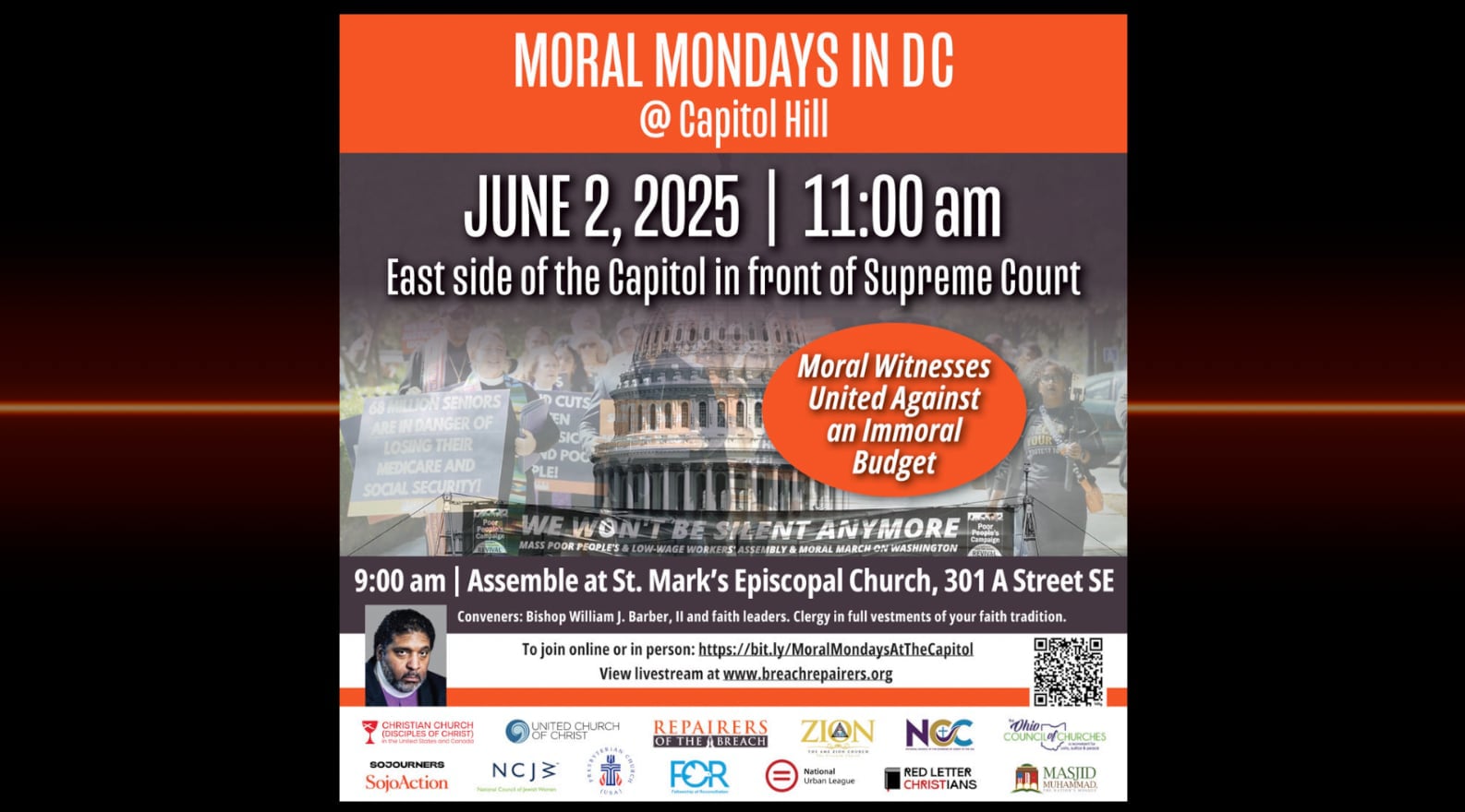 June 2nd Moral Monday at the Capitol I Moral Witnesses Stand Against a Budget that Destroys People
