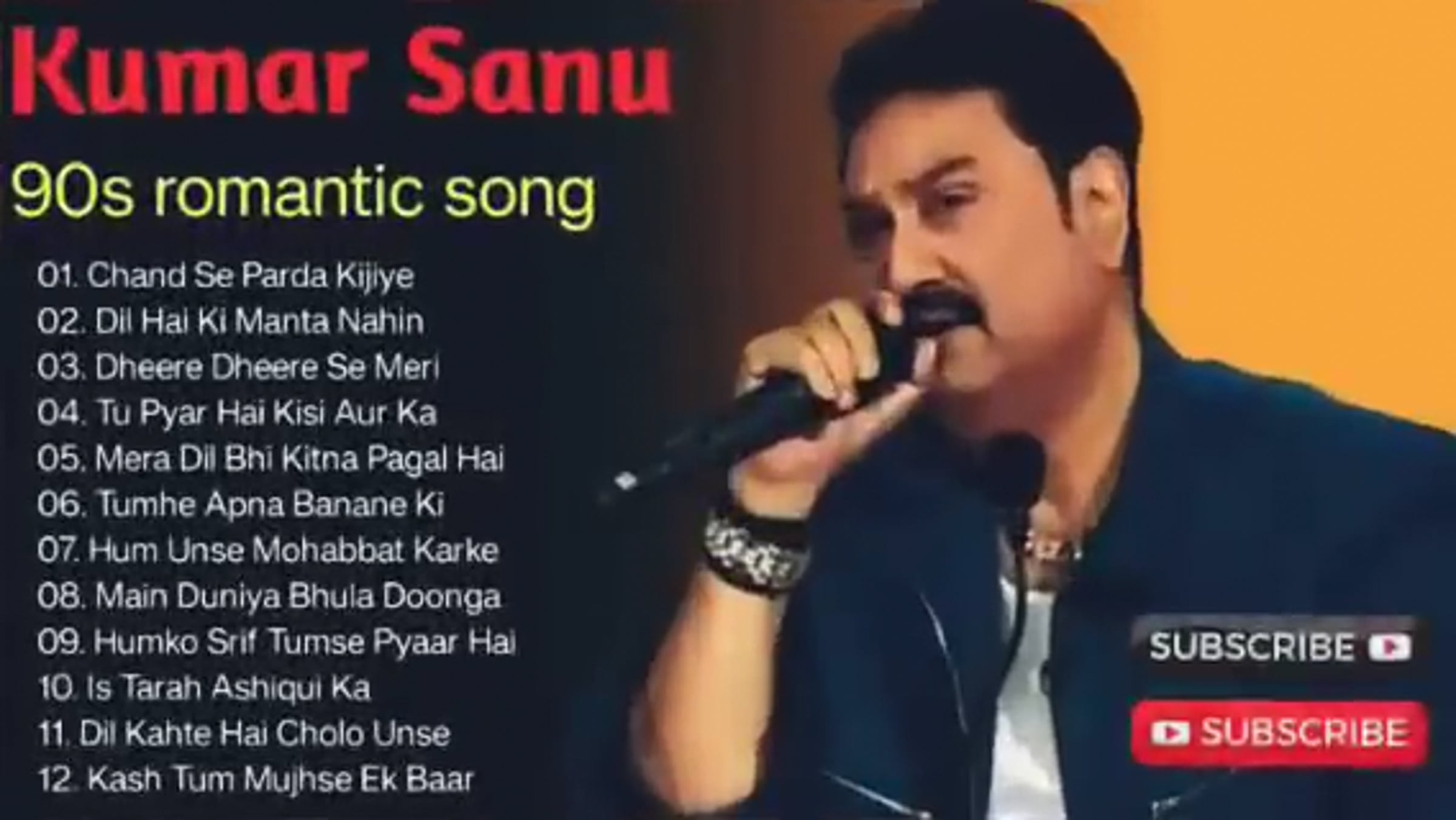 90s romantic songs Purane Gane 90s love Songs Kumar Sanu Old hindi ...
