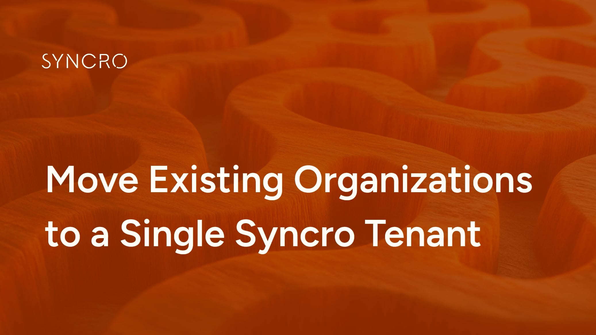Move Existing Organizations to a Single Syncro Tenant