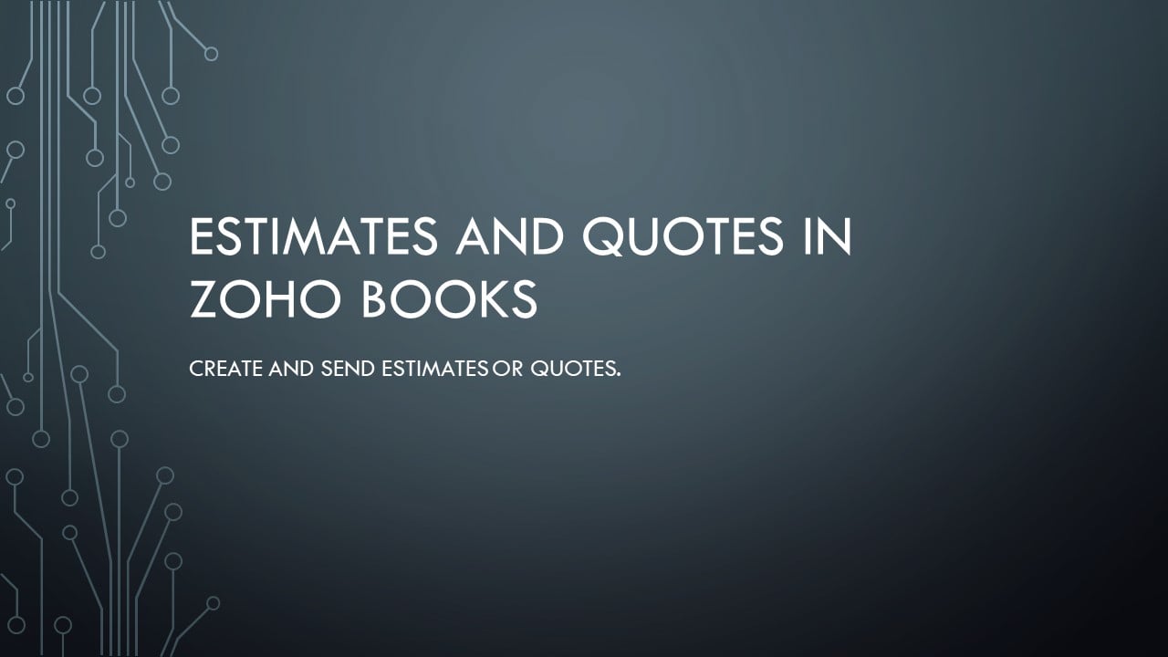 Zoho Books - Convert Approved Quotes into Invoices