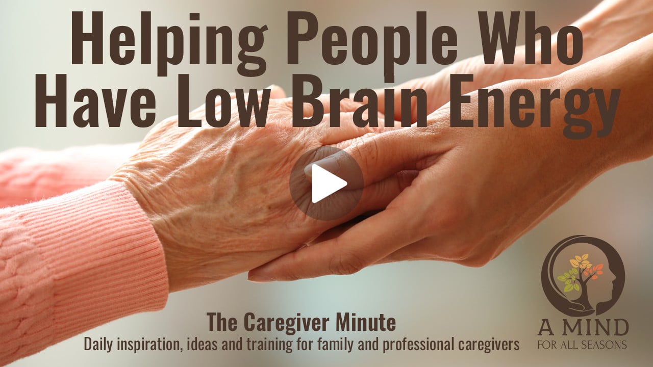 Helping People Who Have Low Brain Energy