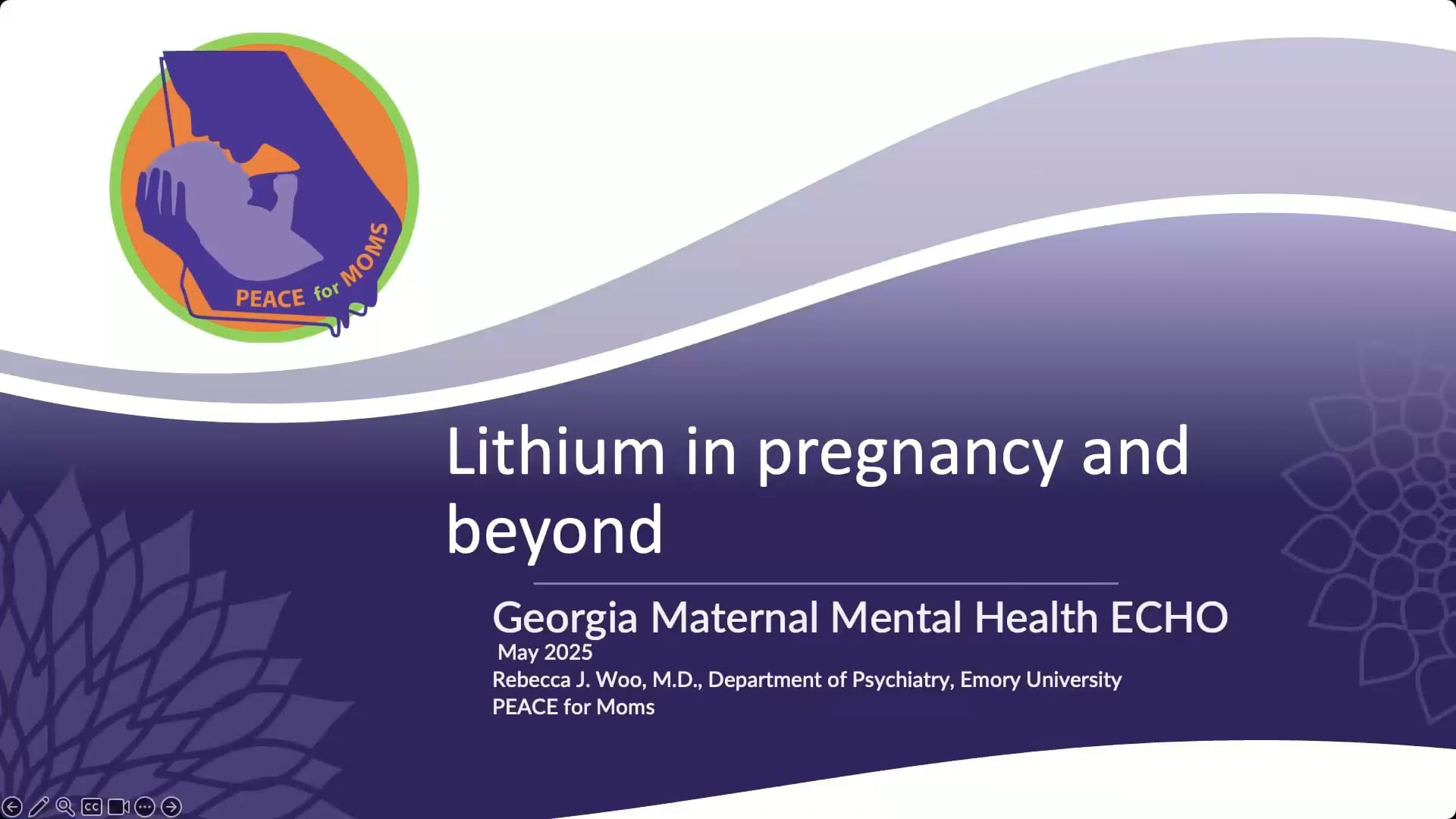 May 2025 Lithium in Pregnancy and Beyond (1080p)