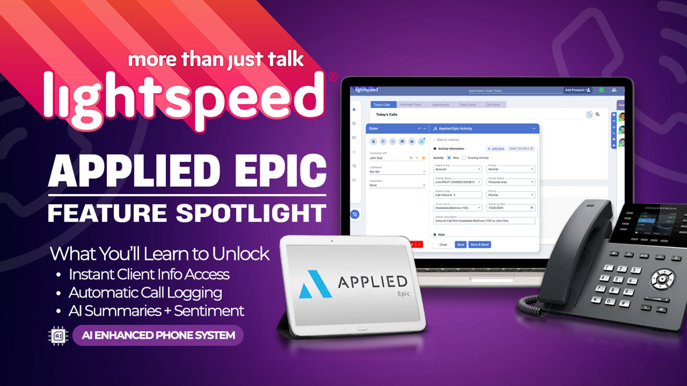 Lightspeed Voice + Applied Epic | Feature Spotlight