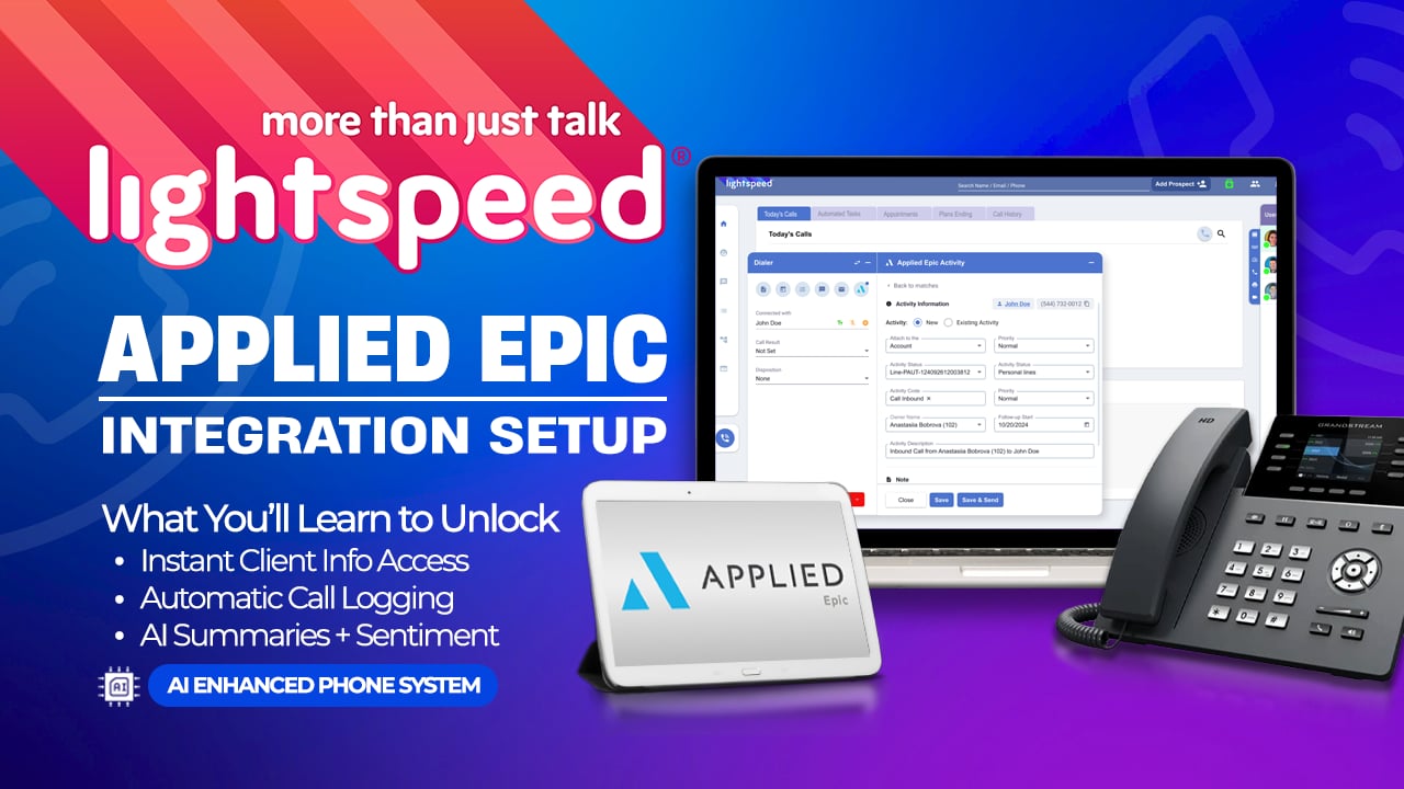 Lightspeed Voice + Applied Epic | Integration Setup