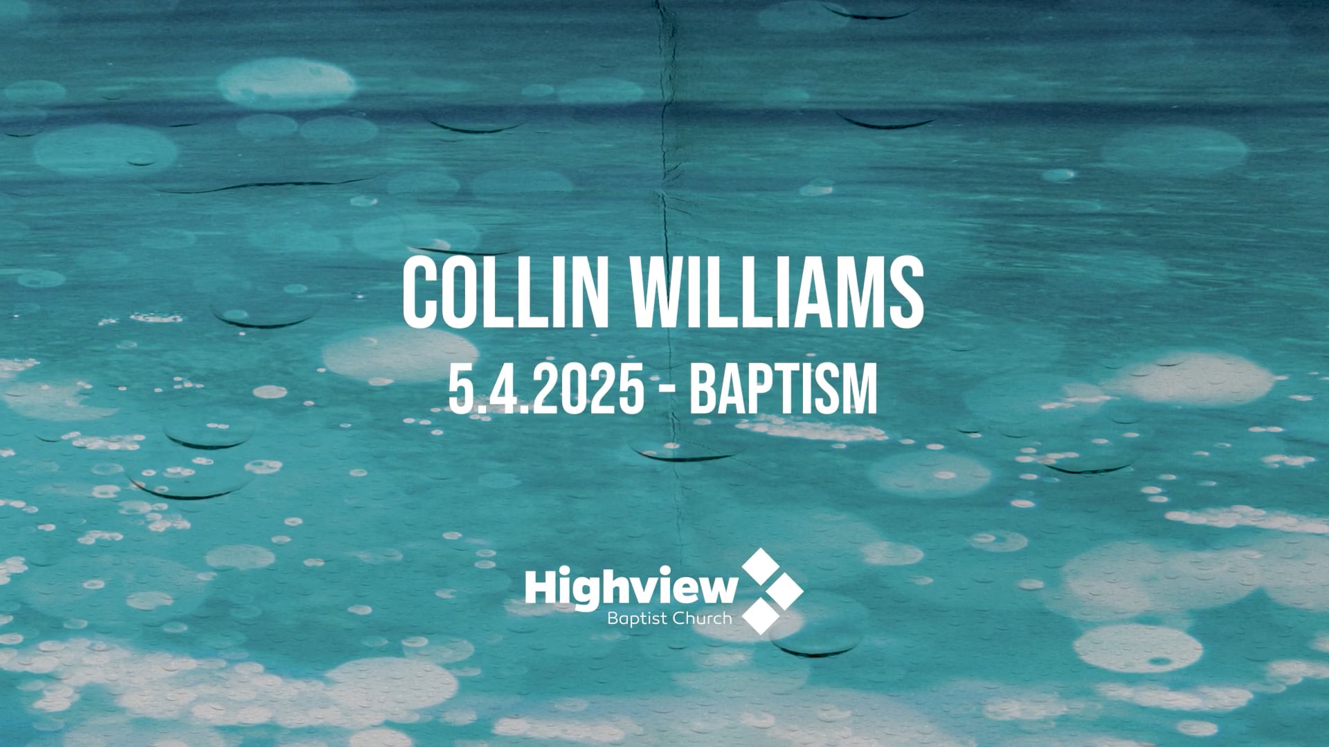 Collin Williams | 5.4.2025 | Fegenbush Campus Baptism