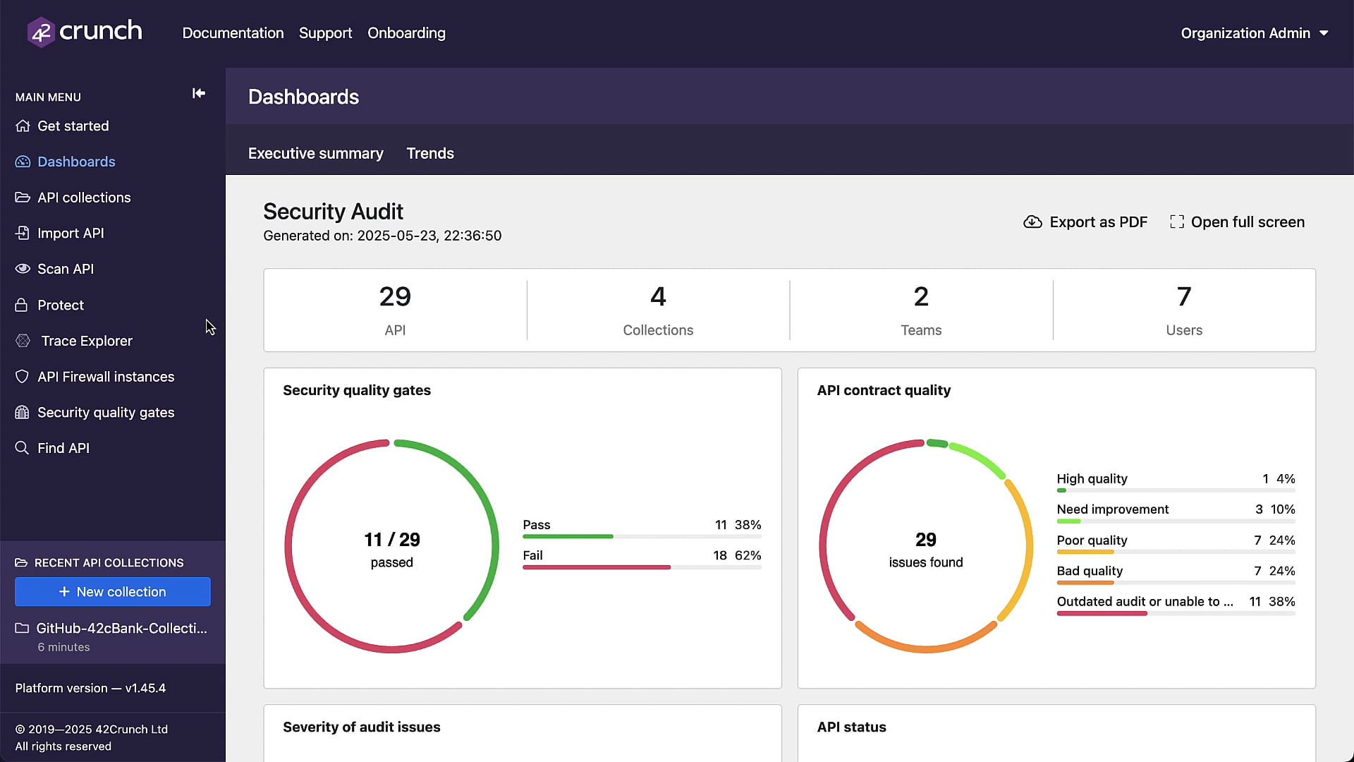 What is the 42Crunch API Security Platform