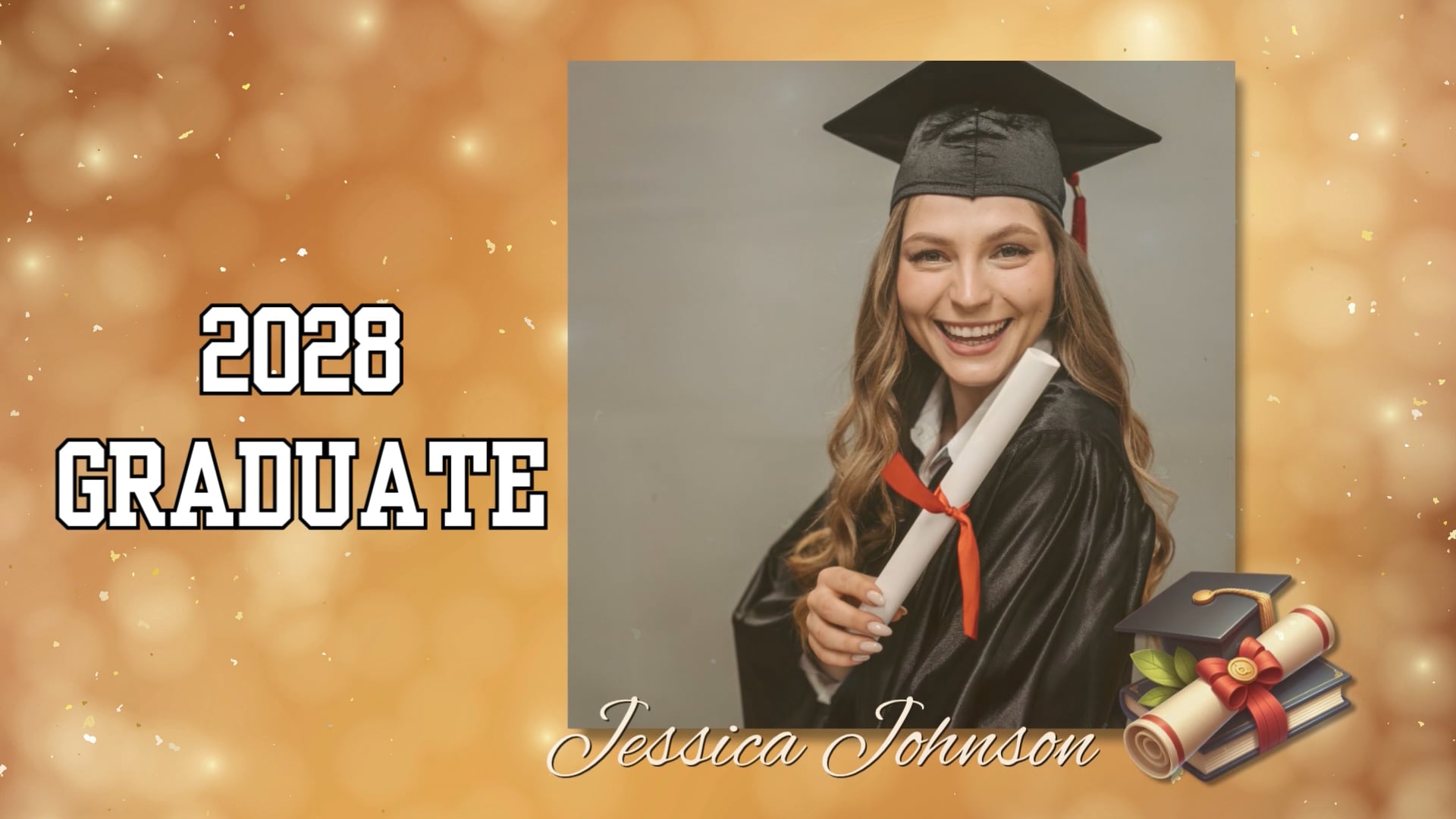 Sample of Graduation Photo Slideshow Template