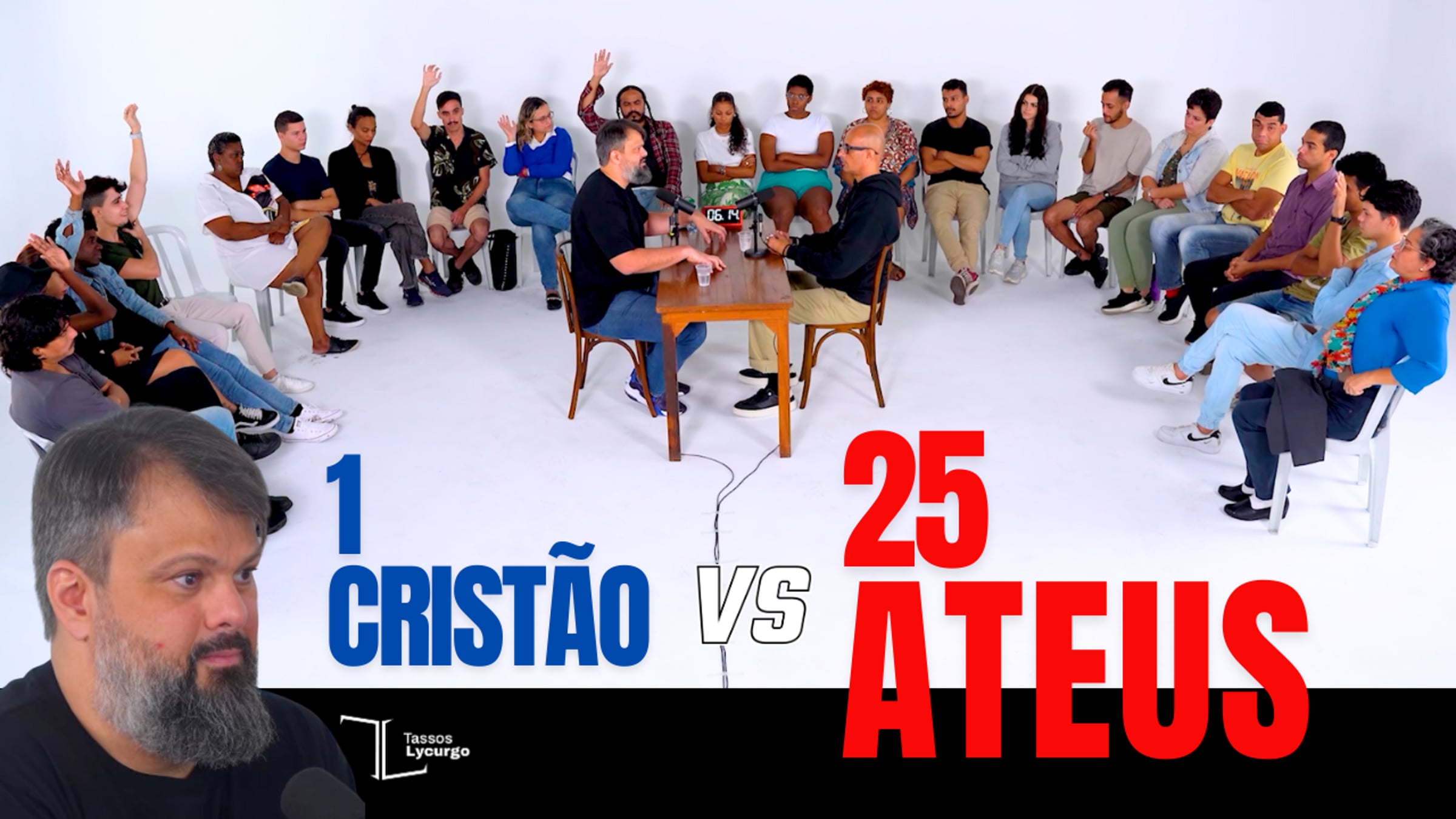 1 CRISTÃO VS 25 ATEUS | Ft. Tassos Lycurgo
