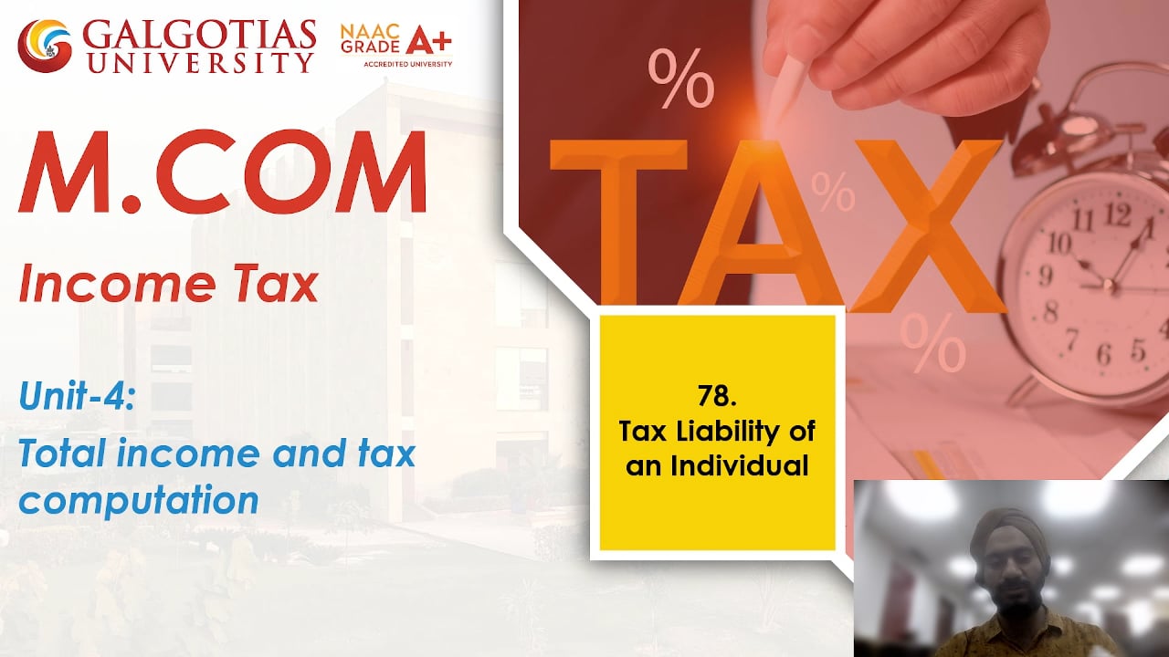 78.Tax Liability of an Individual