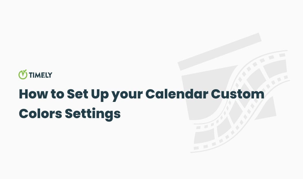 How to Set Up your Calendar Custom Colors Settings