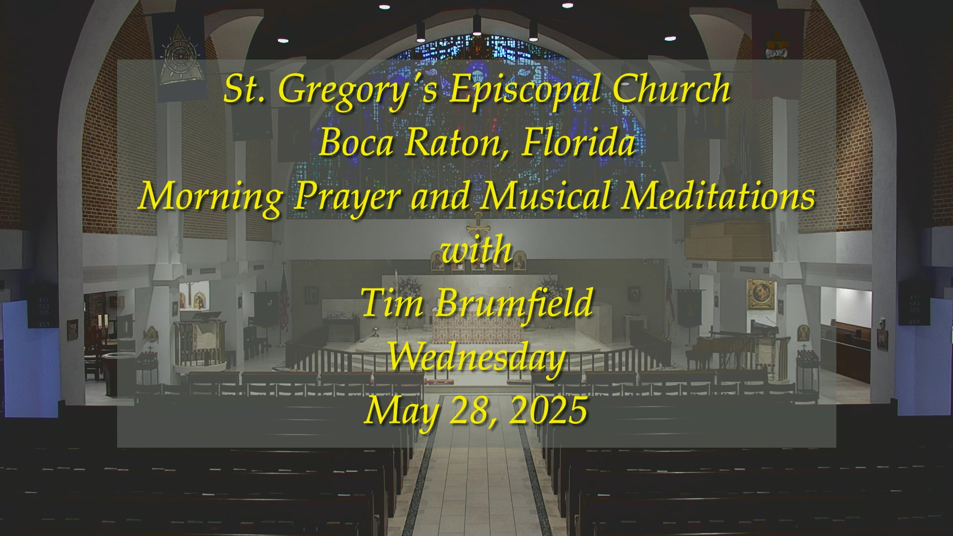 Morning Prayer with Tim Brumfield 52826