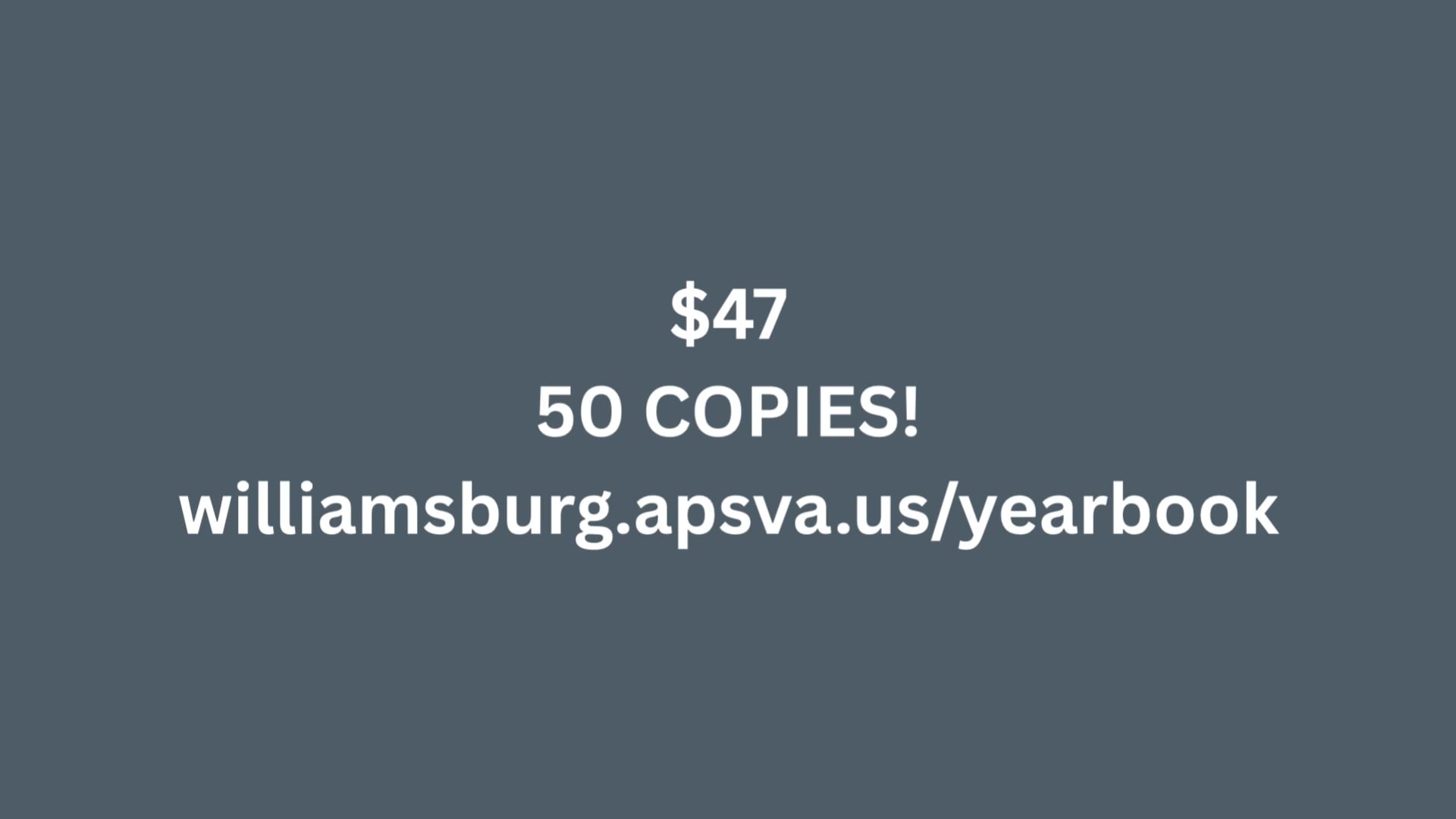PROMO -- 2025 Yearbook