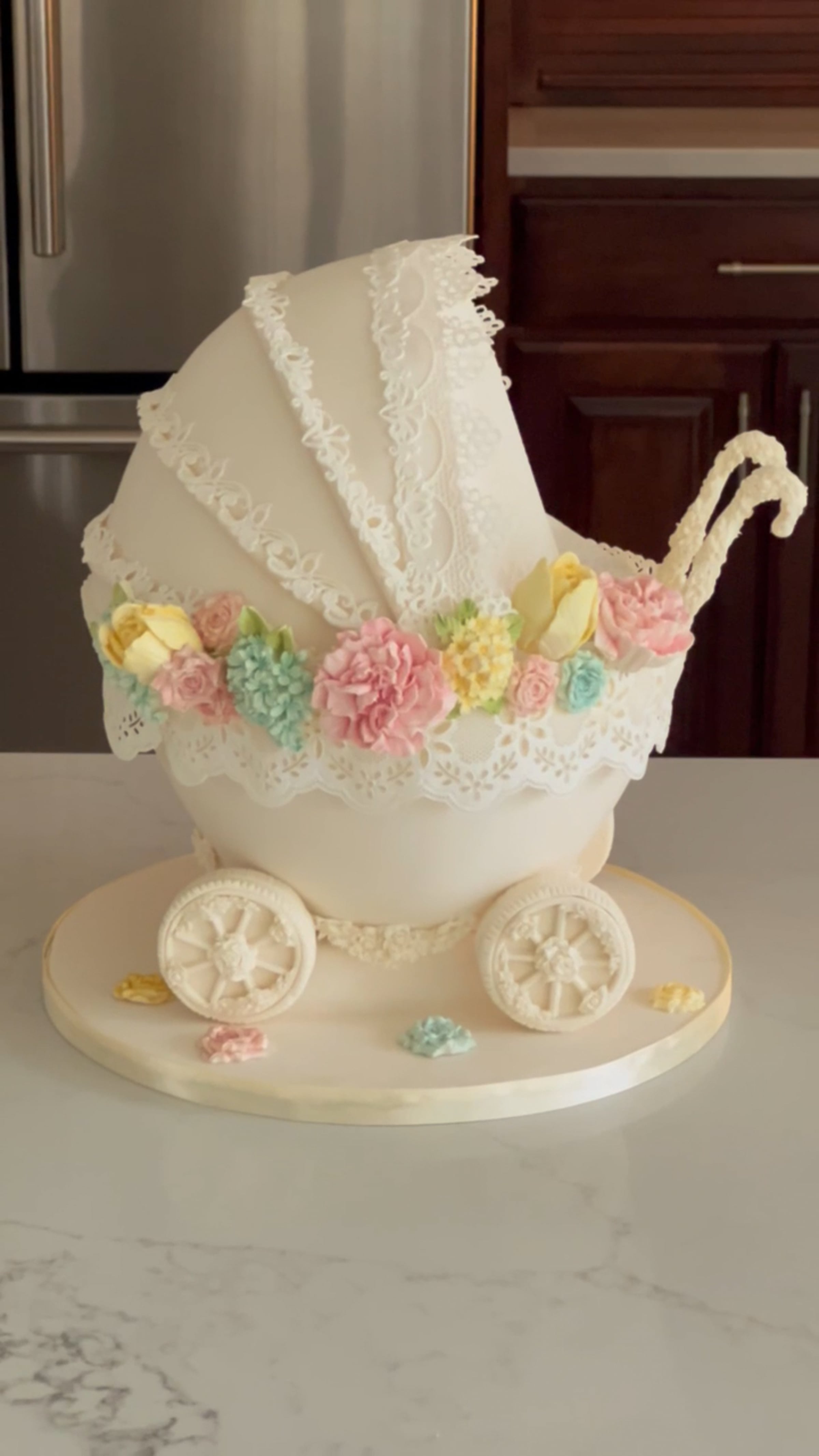 Baby Carriage Cake