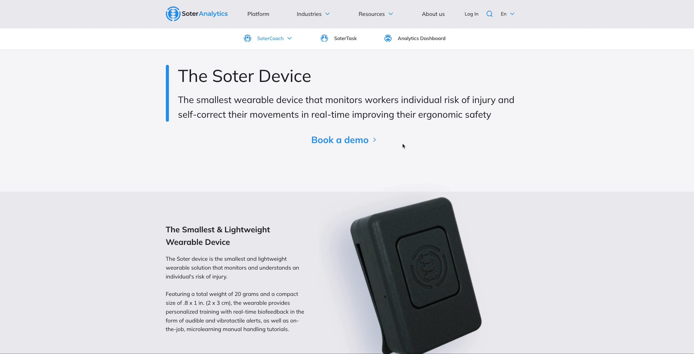 Soter device Mariia Kolbenko design