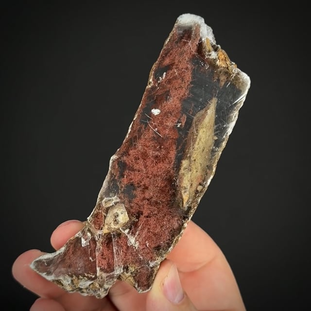 Gypsum with Copper inclusions | Mission Mine, Sierrita Mtns., Pima Co ...