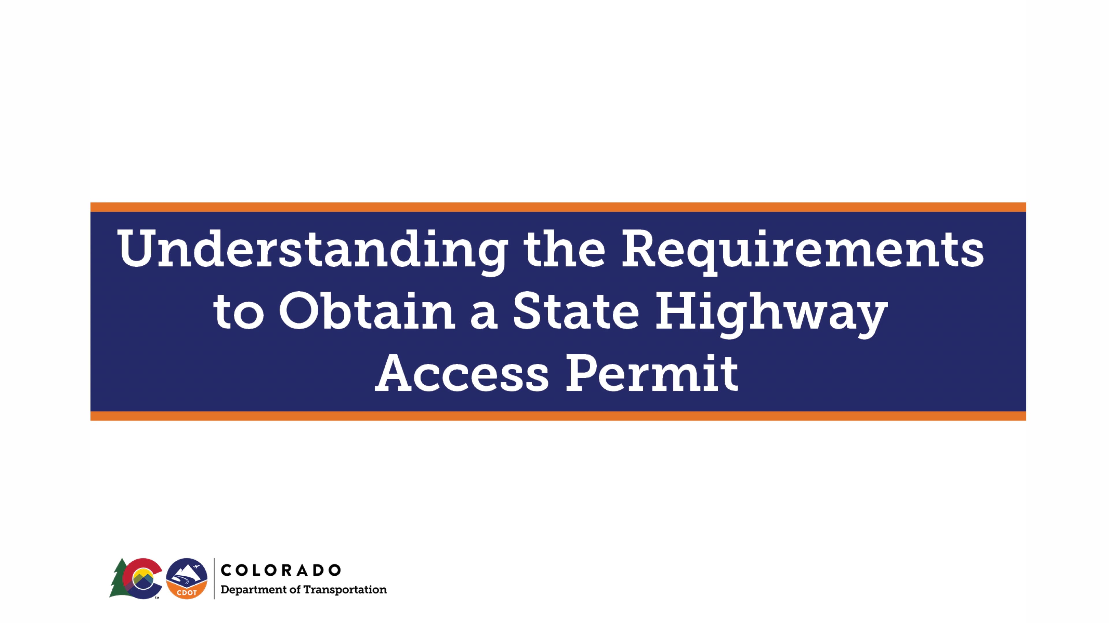 CDOT Access Management Script 1