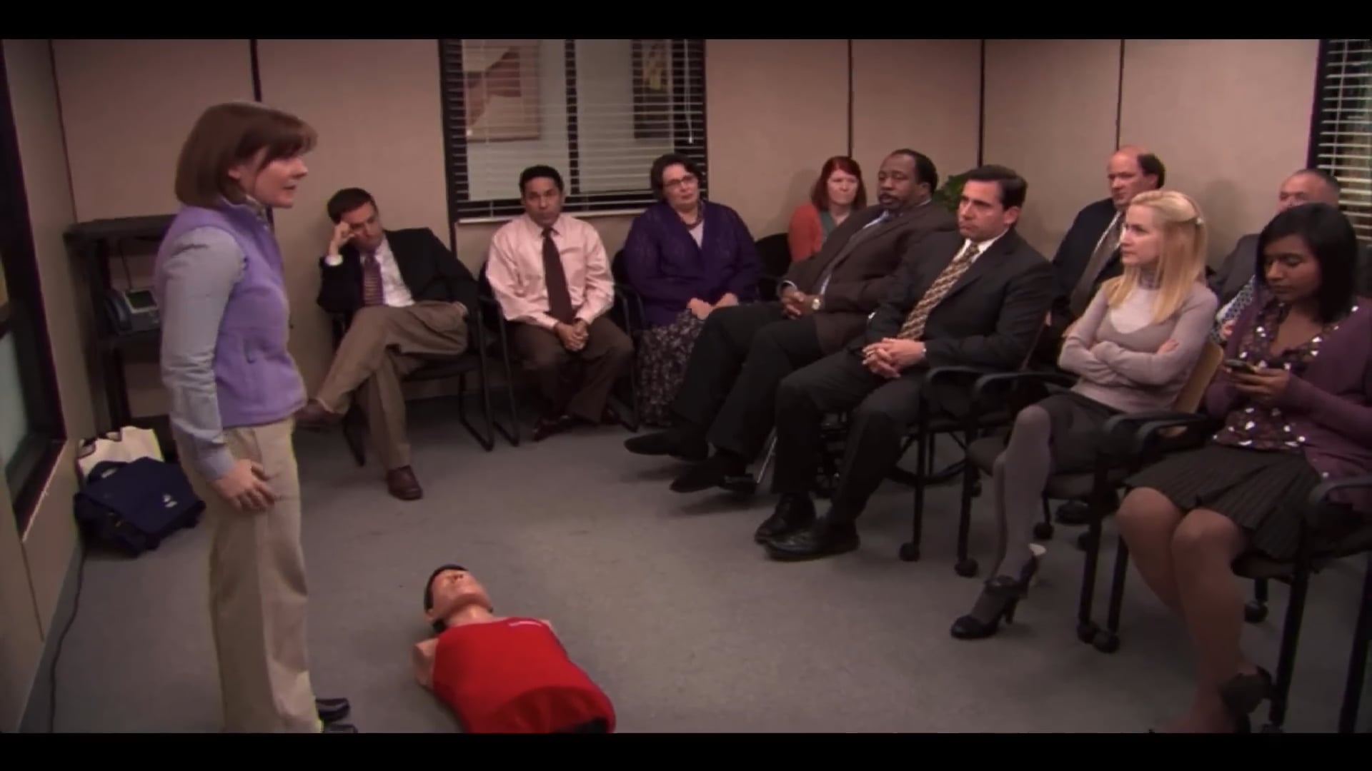 The Office CPR Complete scene.