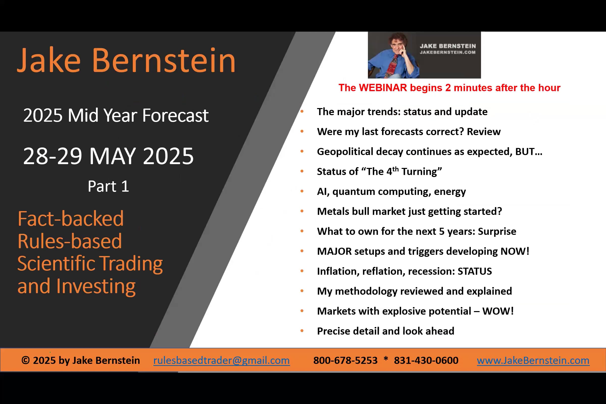 JAKE BERNSTEIN 2025 MIDYEAR FORECAST PART 1