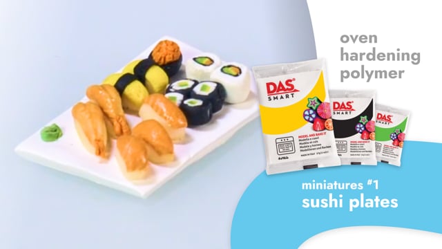 How to Create Miniature Sushi Plates with Polymer Clay Expert-Led Craft ...