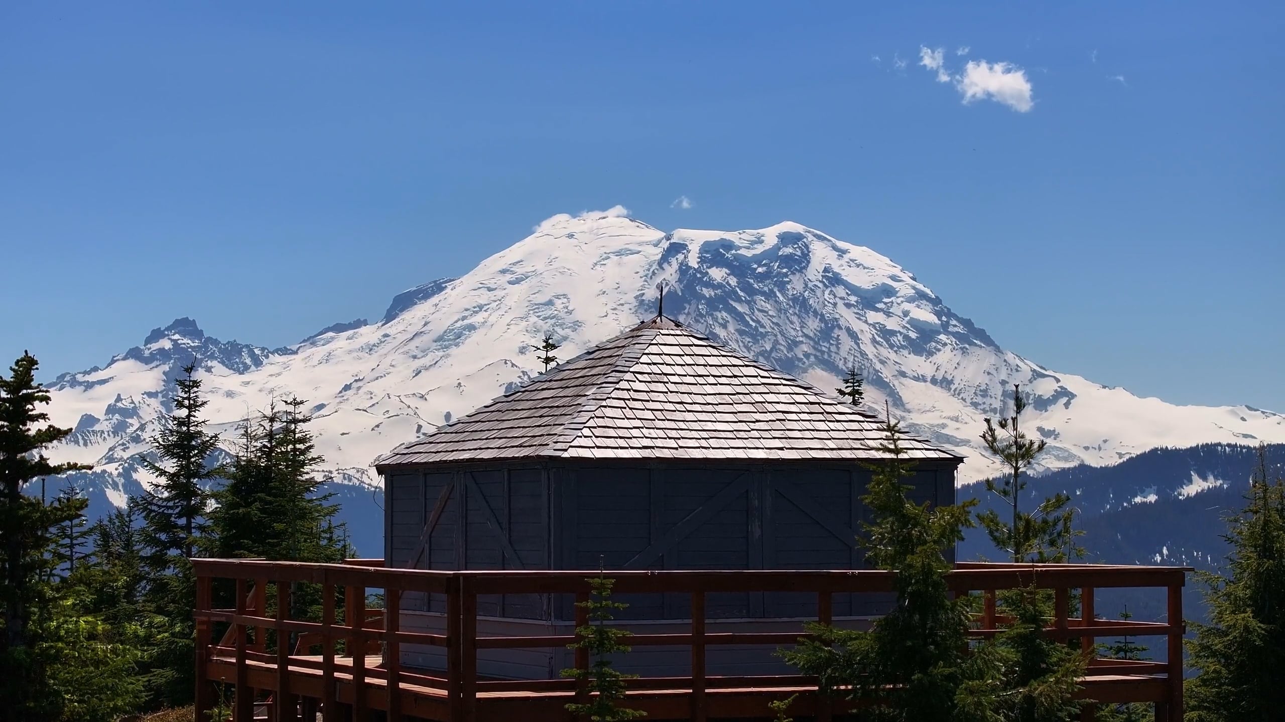 Mt. Rainier viewed from Sun Top Lookout