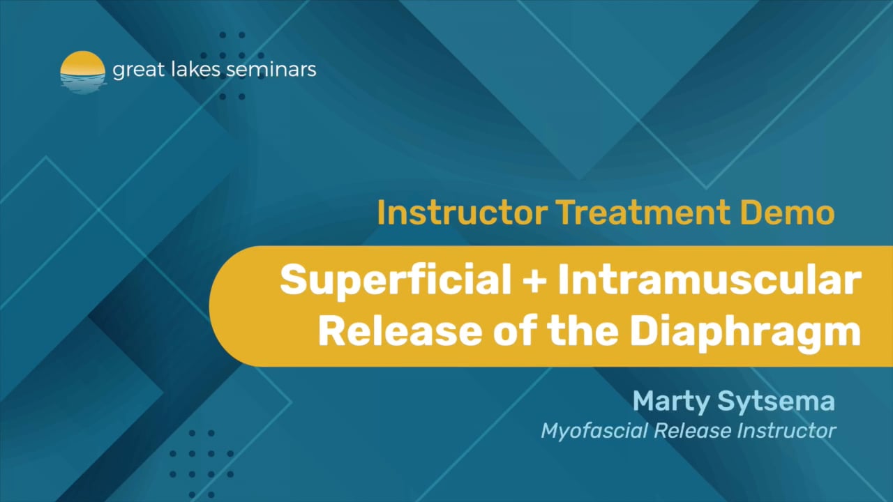Superficial and Intramuscular Release of the Diaphragm