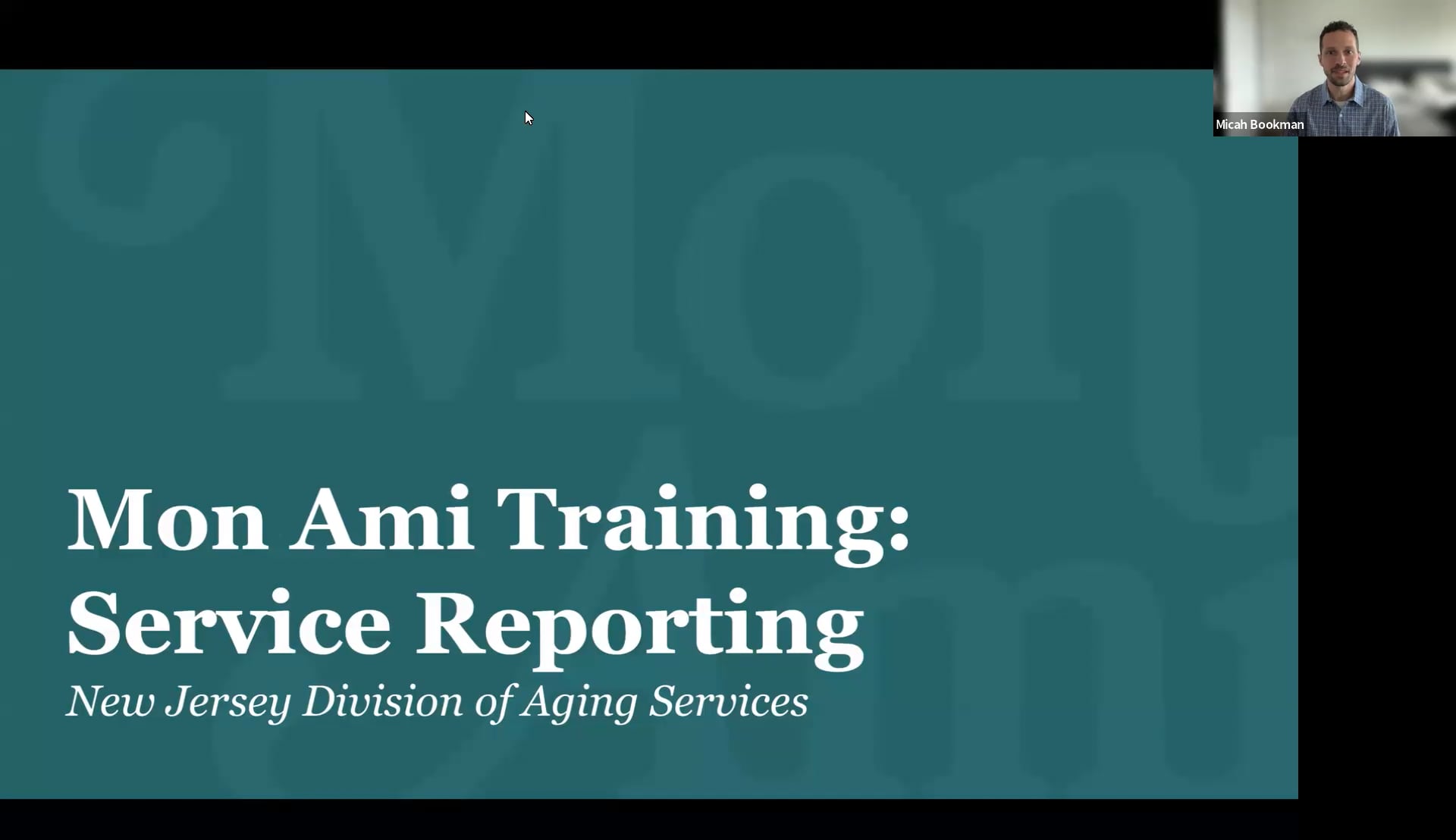 NJ Training: Service Reporting