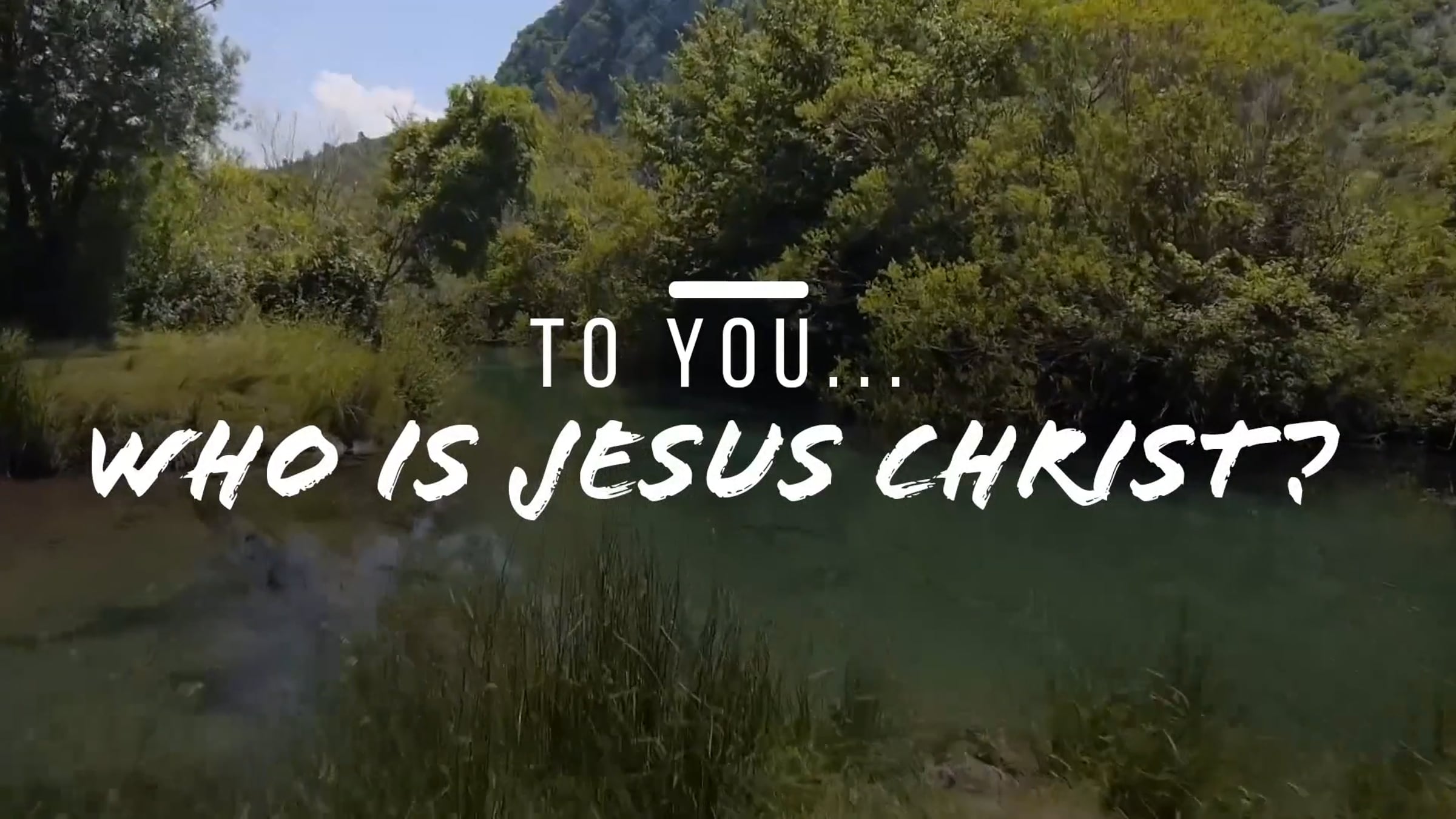17) MARK ("To You, Who Is Jesus Christ?") (WORDS) (17MARKSS1v1)