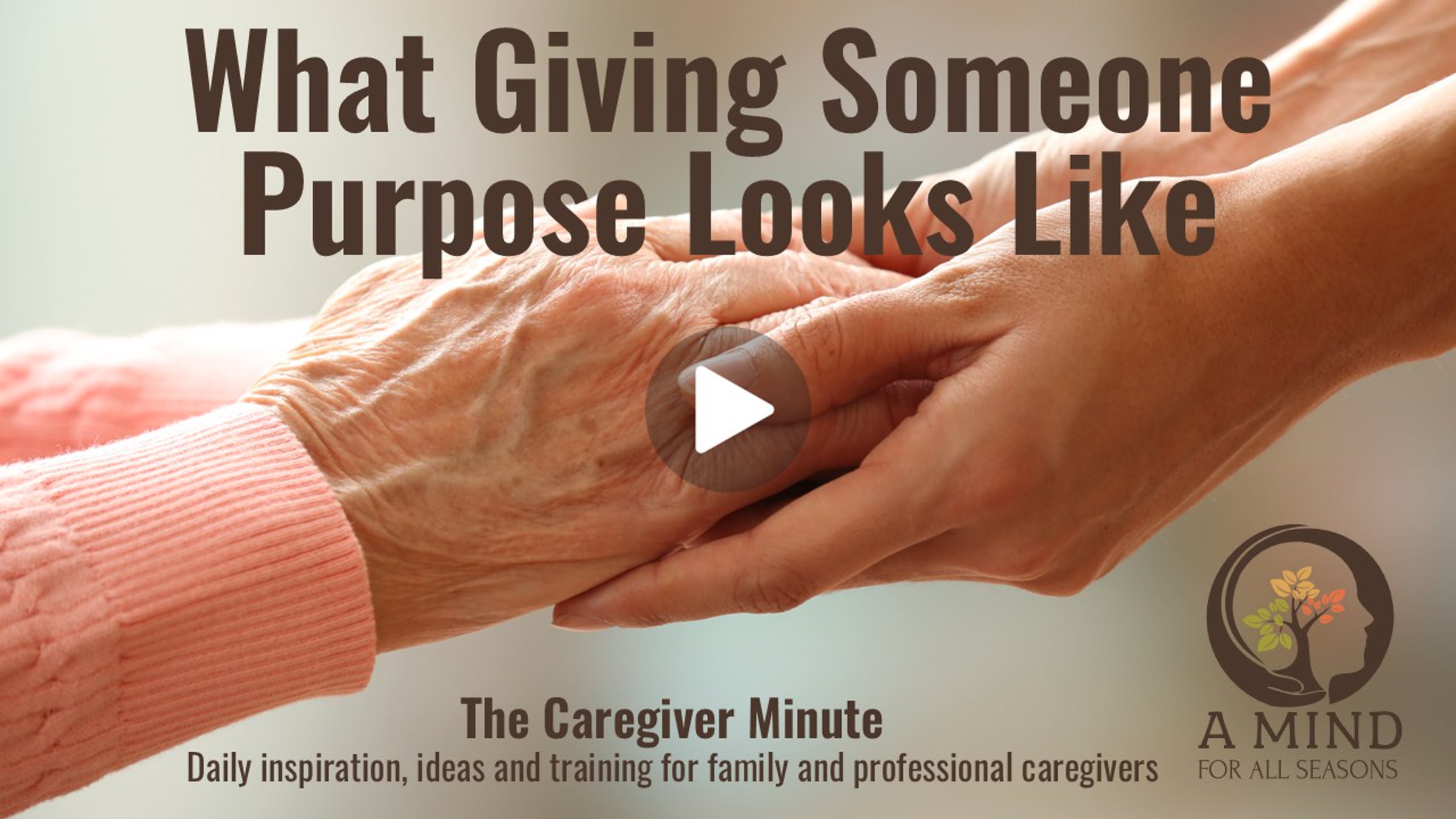 What Giving Someone Purpose Looks Like