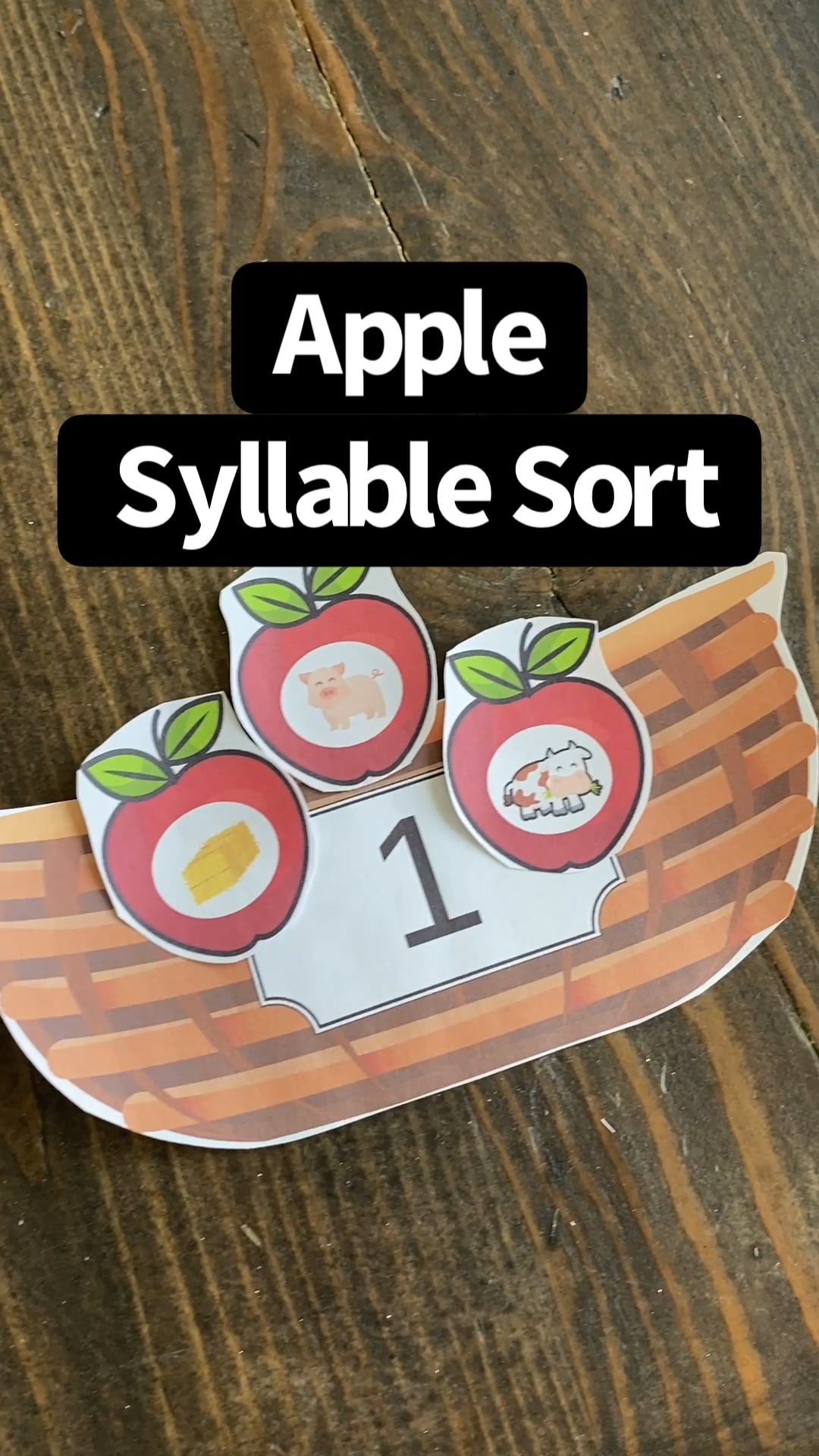 Apple Syllable Sort