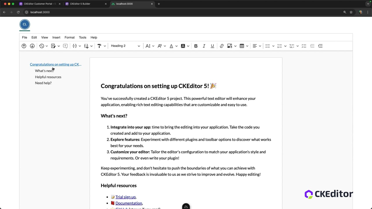 CKEditor Formatting Features Walkthrough