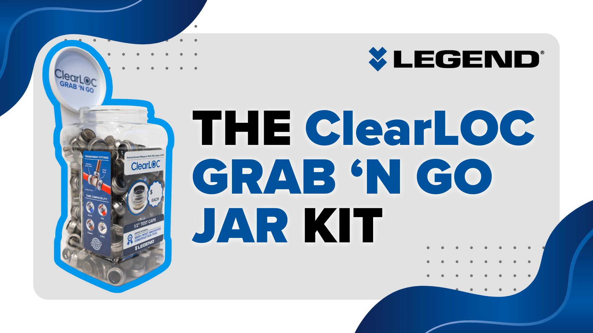 New Product: ClearLOC Grab N Go Jar Kit with Test Caps
