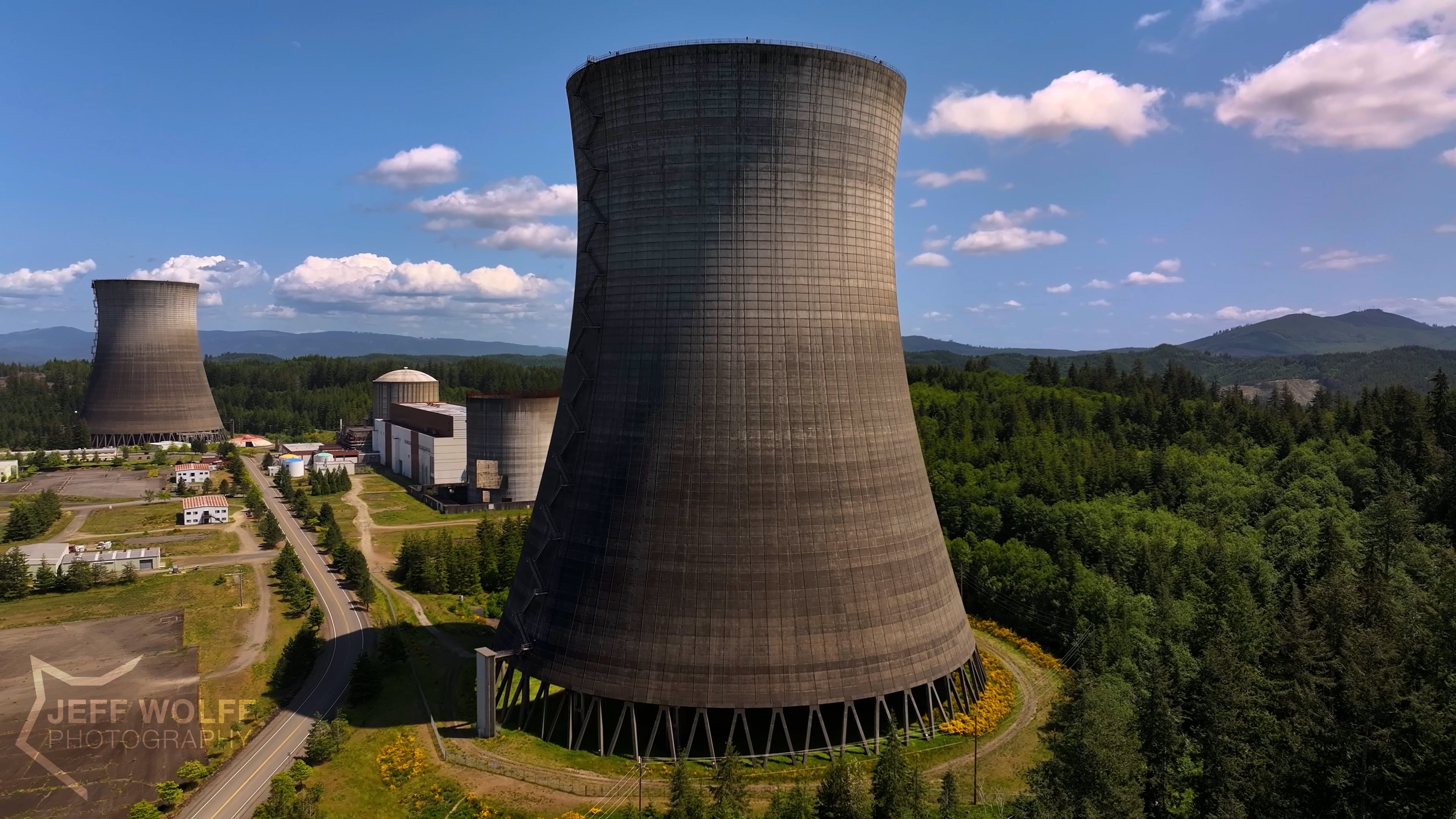 Satsop Nuclear Plant aerial views