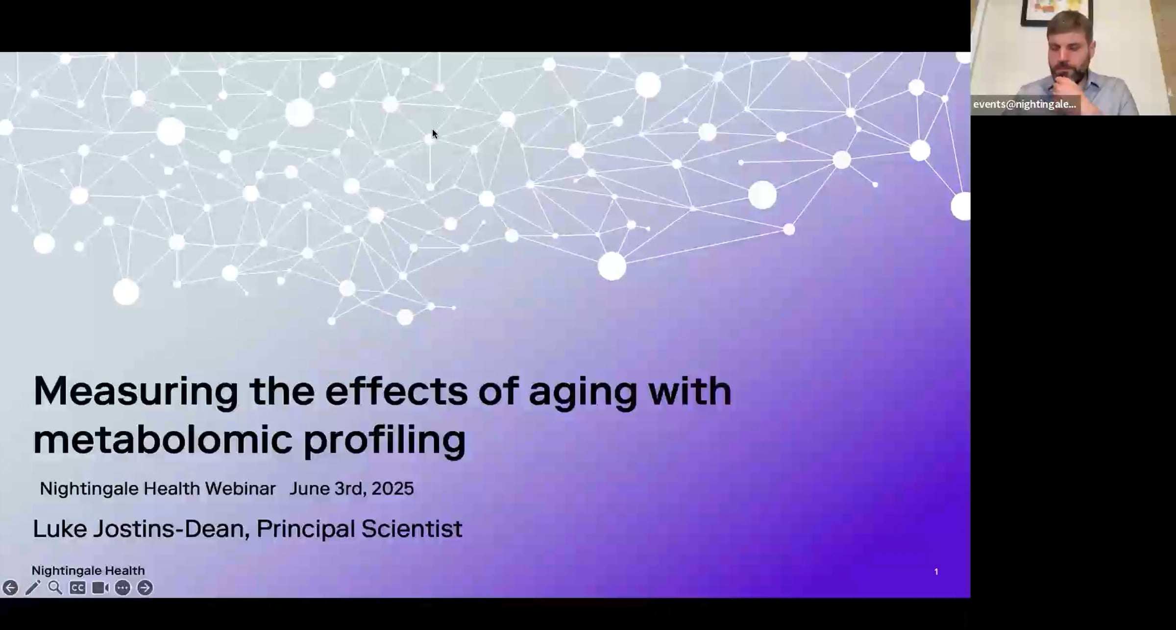Webinar: Measuring the effects of aging with metabolomic profiling