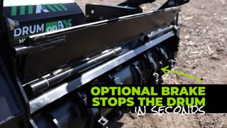 SK Drum Mulcher OD Pro X Attachment | Diamond Mowers