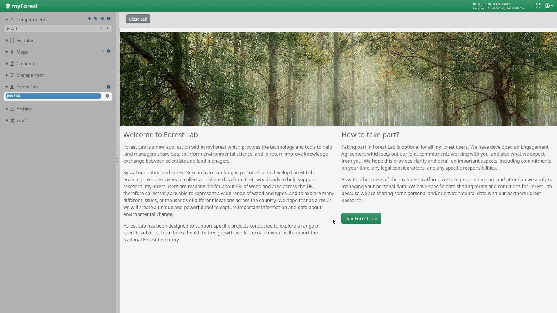 Joining Forest Lab