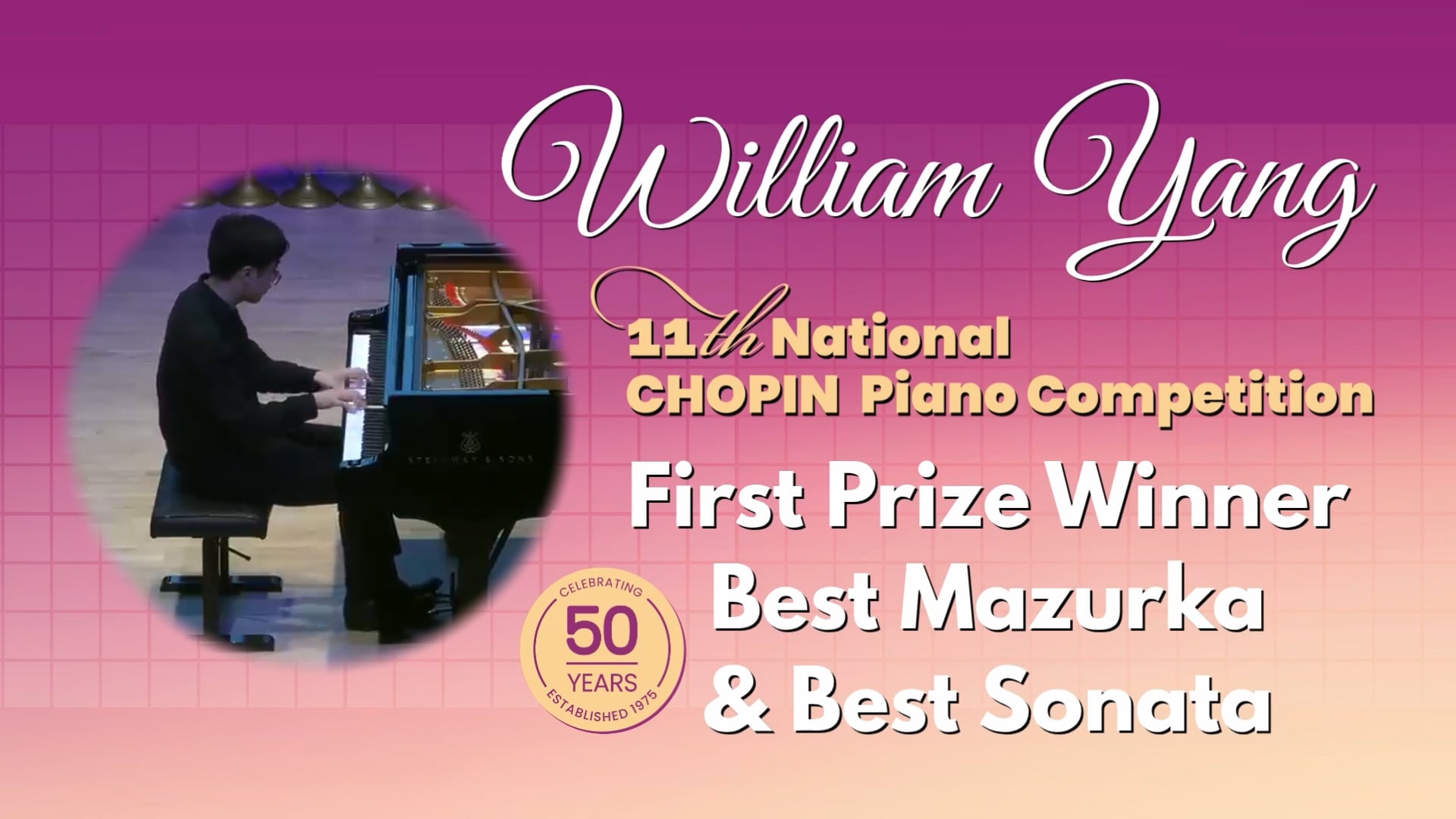 William Yang - Weill Recital Hall at Carnegie Hall Debut - June 17, 2025