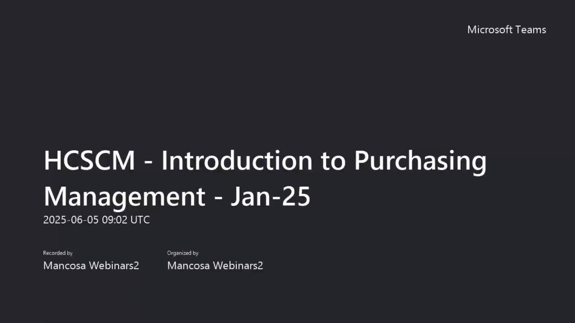 HCSCM - Introduction to Purchasing Management - Jan-25-20250605_110202 ...