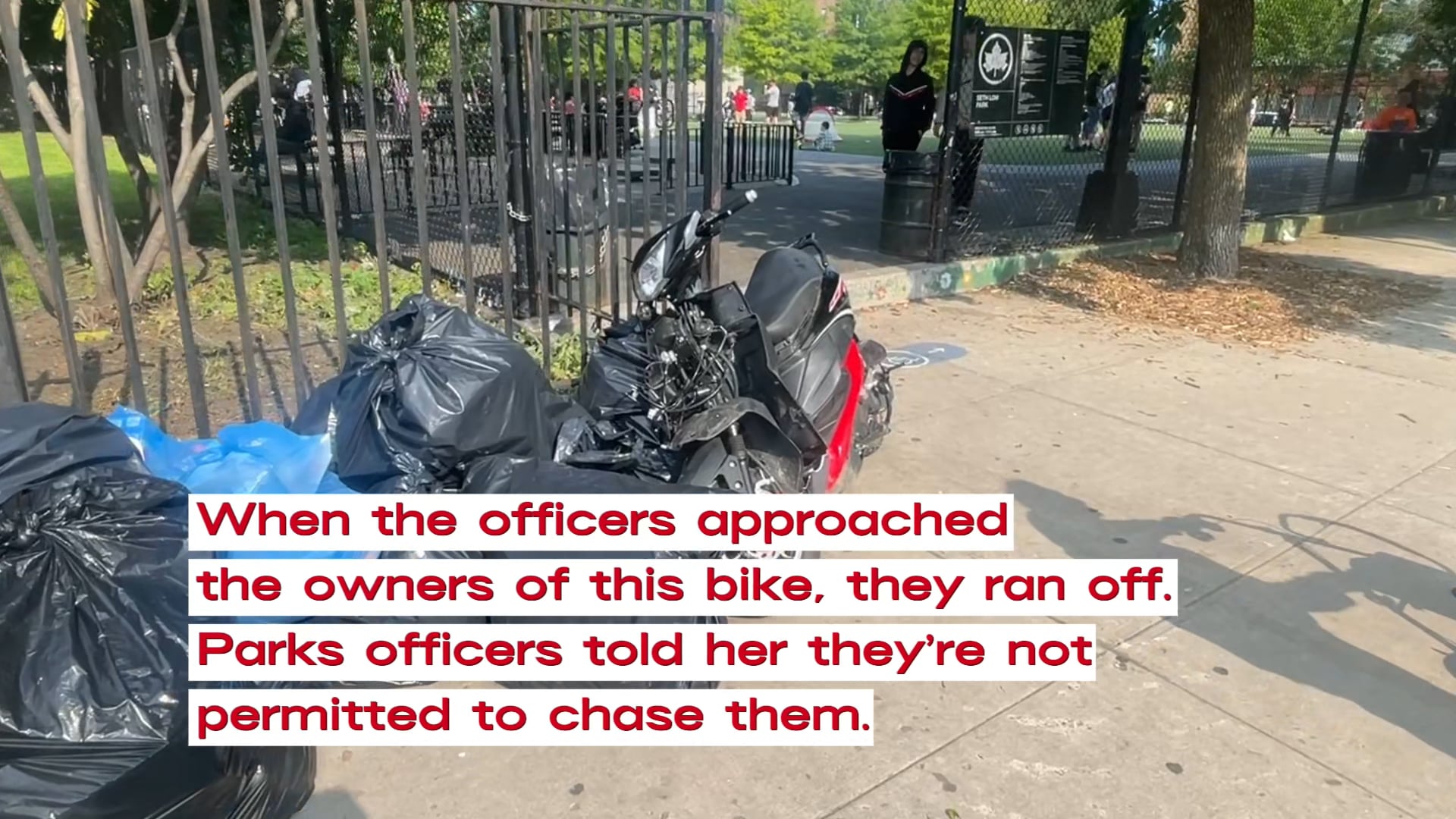 Motorized Vehicle in Seth Low Park