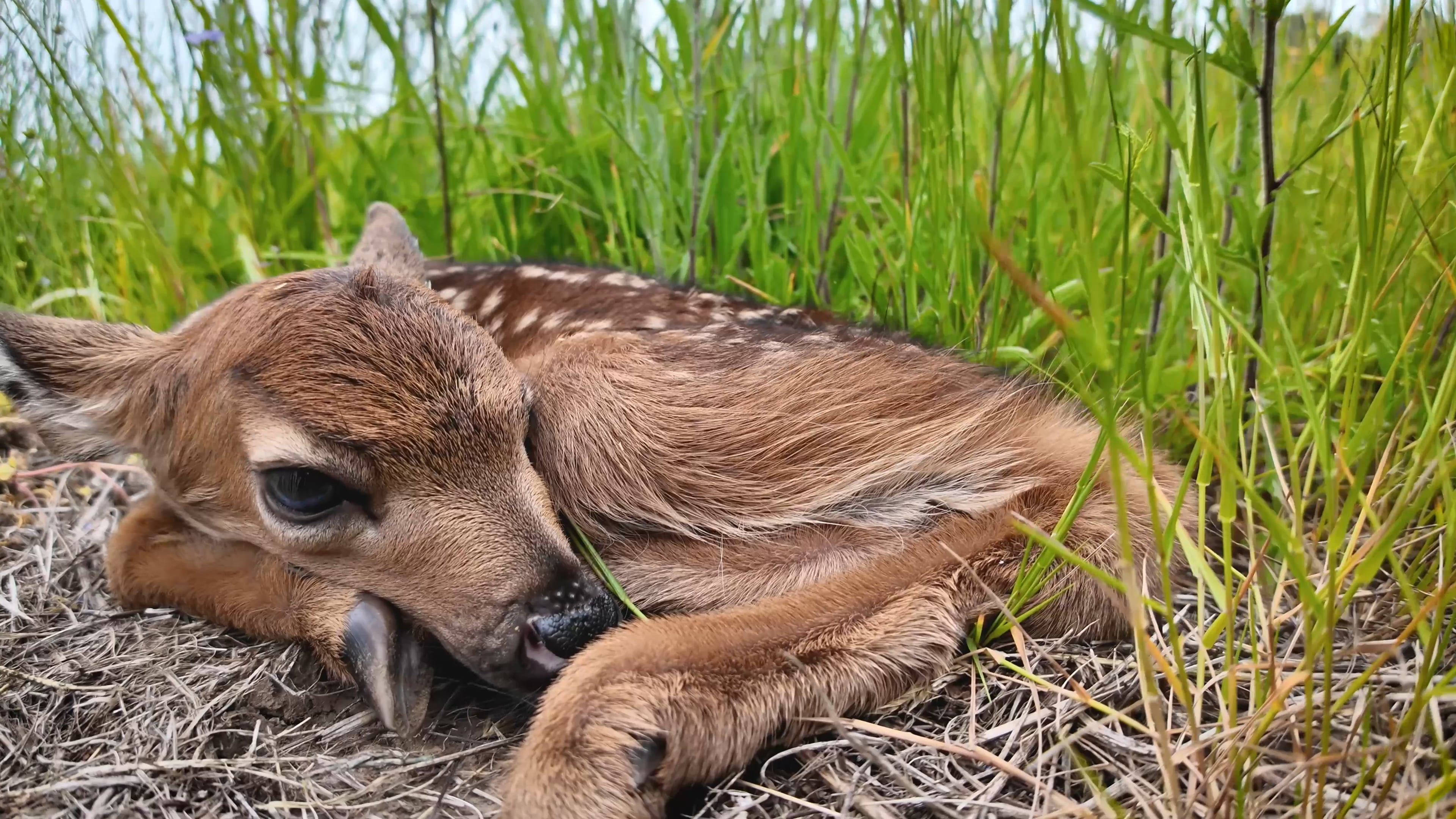 Day-Old Fawn In Oregon