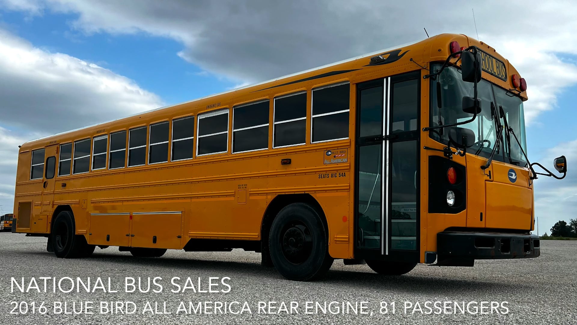 2016 Blue Bird All American Rear Engine, 81 Passenger - National Bus Sales