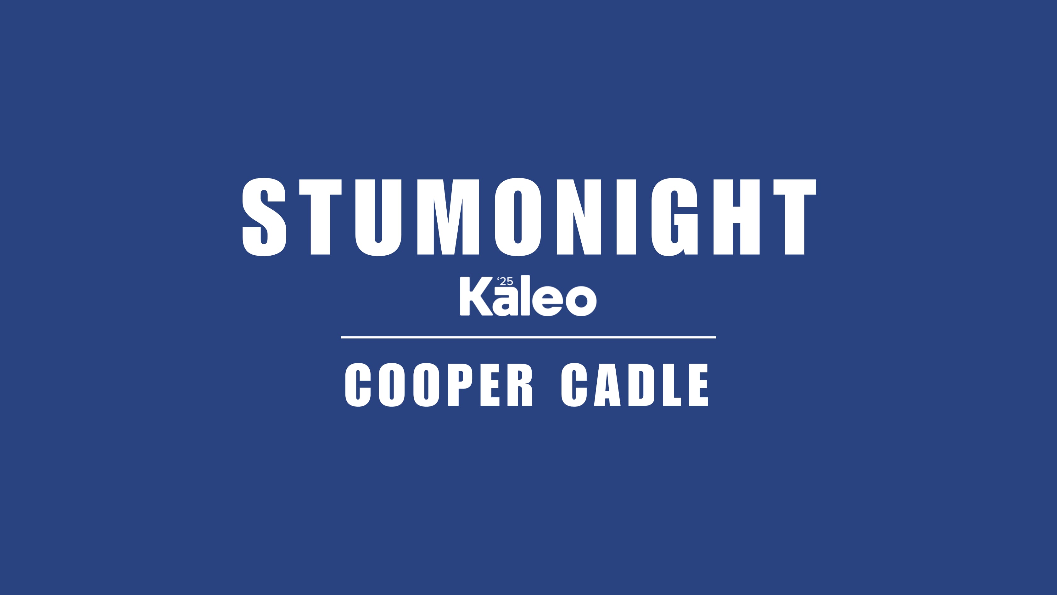 The Spirit-Filled Life | Cooper Cade - Kaleo 2025