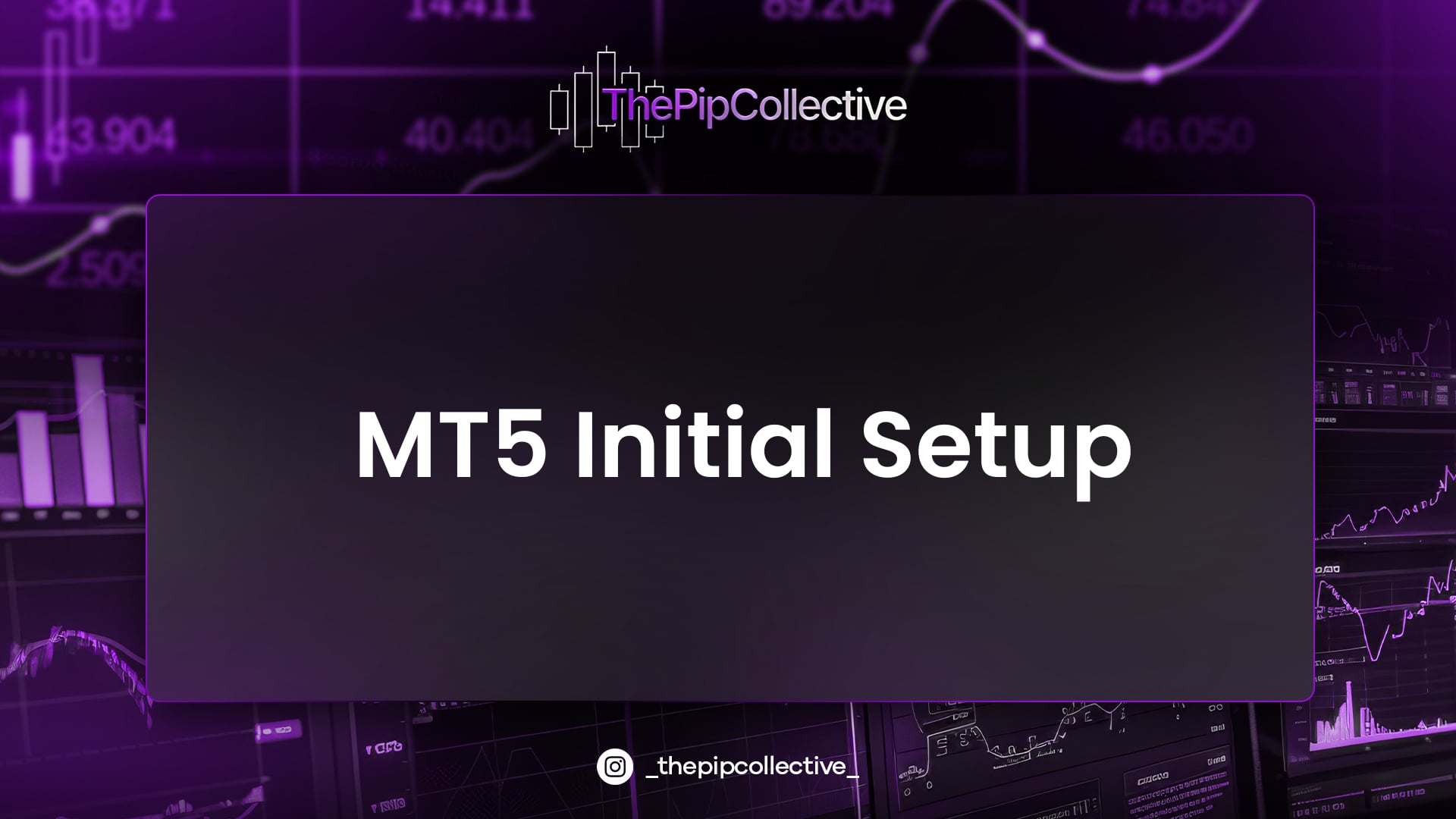 MT5 Initial Setup