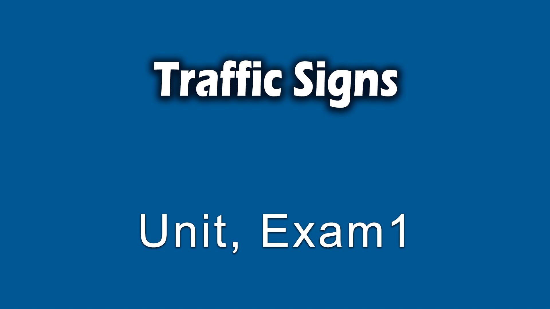 Traffic Signs 1 - Version 2